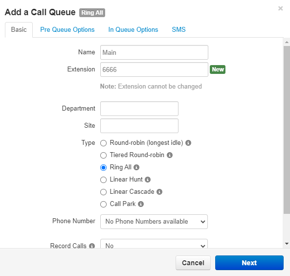 Create A Call Que – GigTel Technical Support